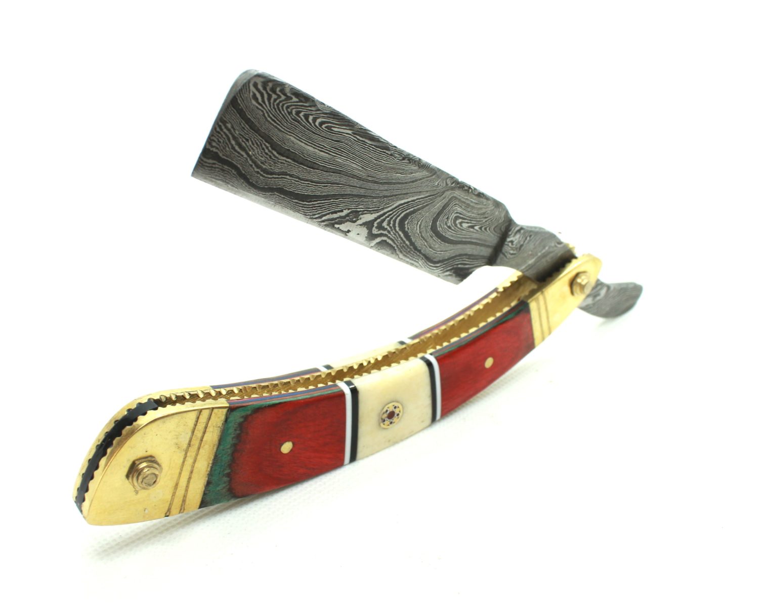 The "Cutlass" - Damascus Steel Straight Razor - Shave.net