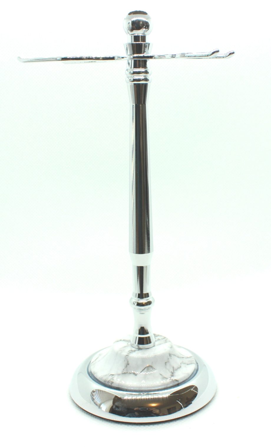 Zinc Alloy Safety Razor Razor Stand with Faux Marble Base - Shave.net