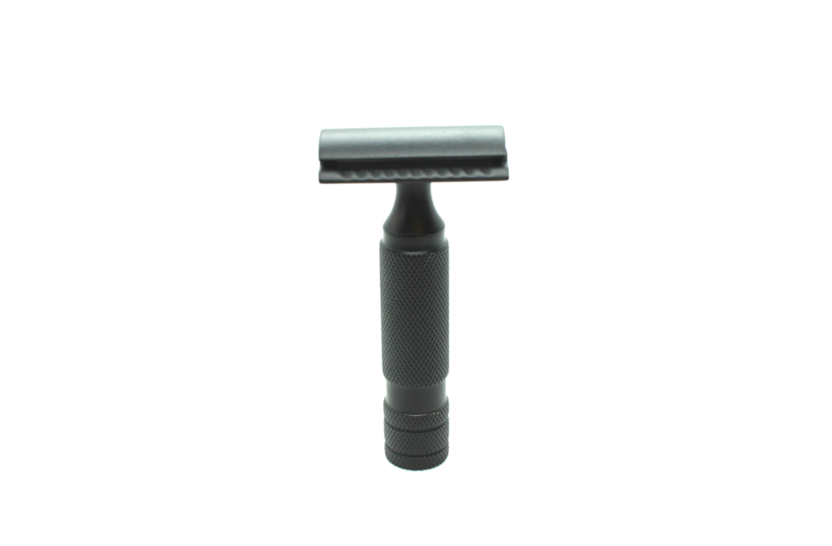 Short, Heavy Duty Safety Razor (Black) by Snarkys - Shave.net