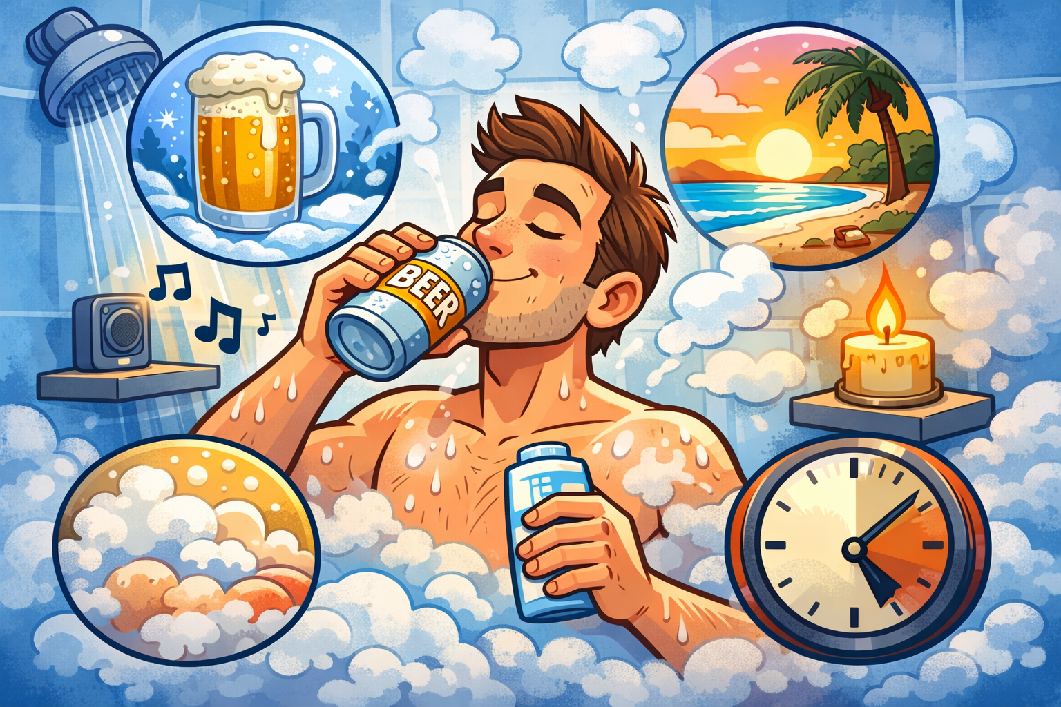 Shower Beer Etiquette: A Sophisticated Man’s Guide - Shave.net